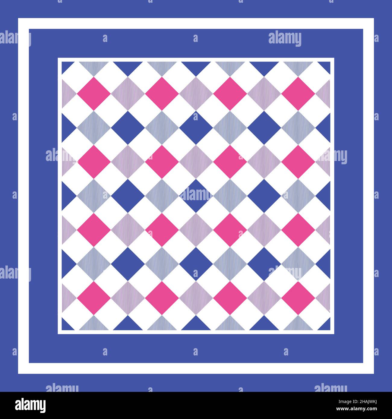 Vector scarf design template with vichy pattern Stock Vector Image ...