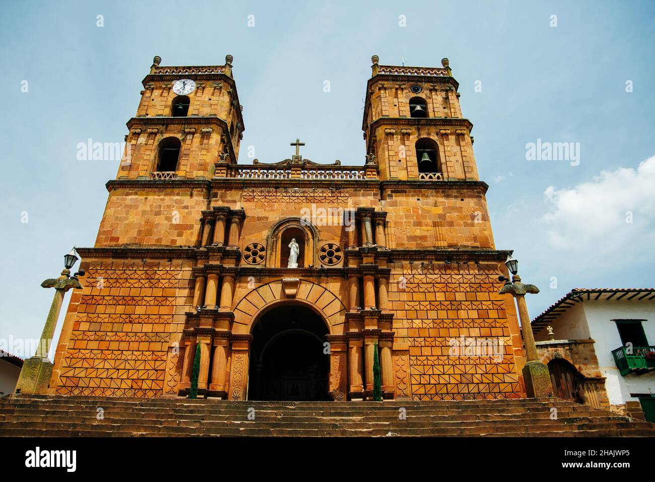 Cathedral of Barichara Santander in Colombia South America. High ...