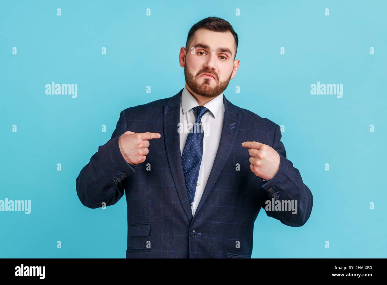 Portrait arrogant looking man wearing hi-res stock photography and ...
