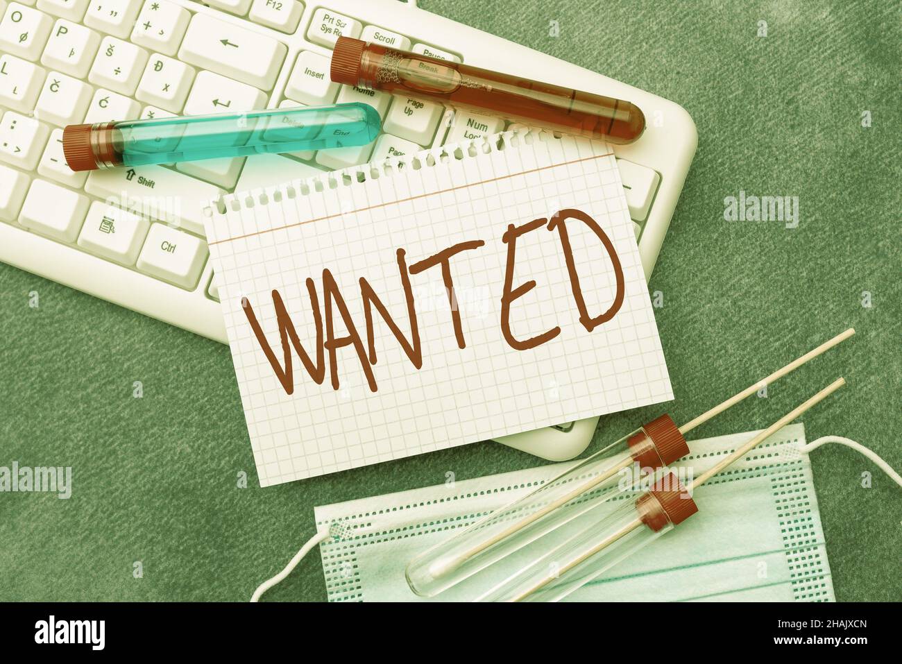 Writing displaying text Wanted. Word Written on Desire something Wish ...