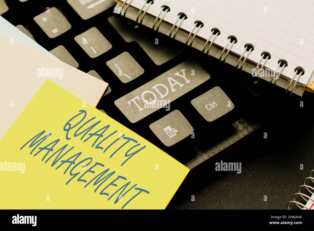 Conceptual caption Quality Management. Business overview Maintain ...