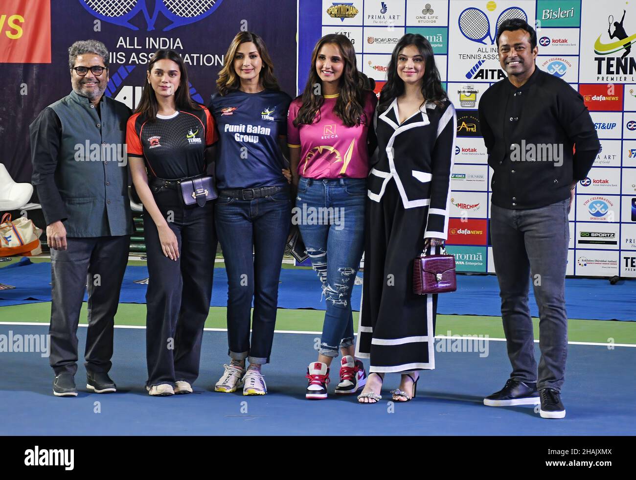 L-R Bollywood film director Vishal Bhardwaj, actress Aditi Rao Hydari ...