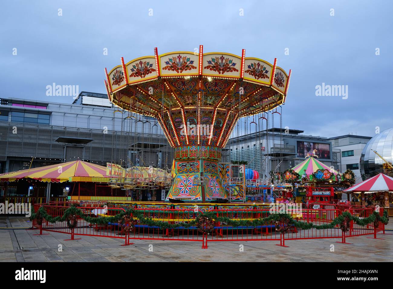 December 2021 - Funfair rides at Millenium Square for the Christmas ...