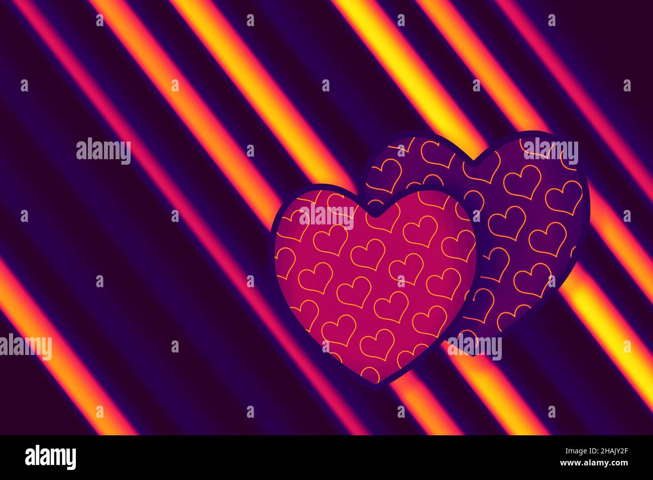 Elegant decorative heart pattern design for fabric, wallpaper, gift ...