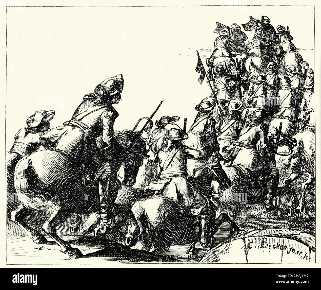 French Pistoliers at the Storming of Aerdenburgh, Holland, Franco-Dutch ...