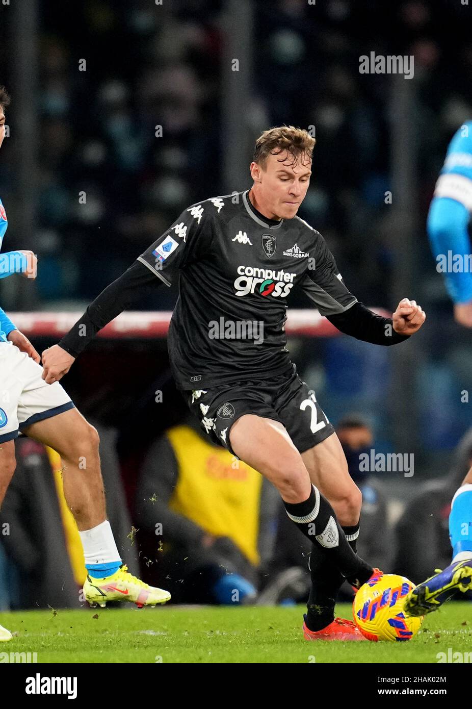 NAPLES, ITALY - DECEMBER 12: Szymon Zurkowski of Empoli FC in action ...