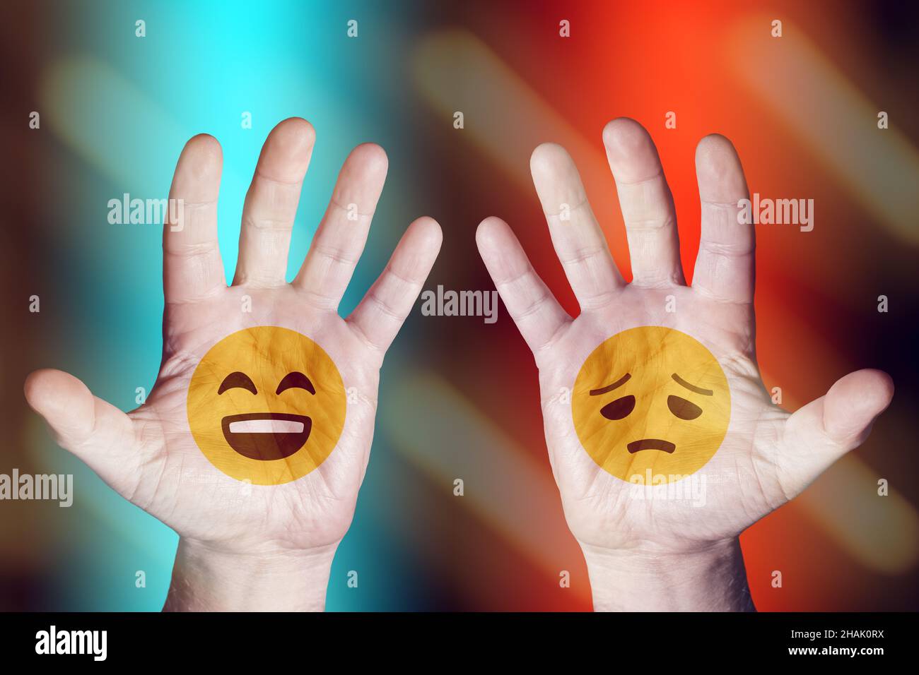 Happy sad emotions feelings hi-res stock photography and images - Alamy