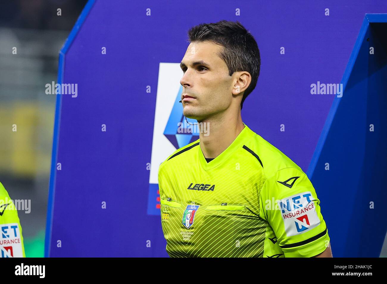 Referee Matteo Marchetti during the Serie A 2021/22 football match ...