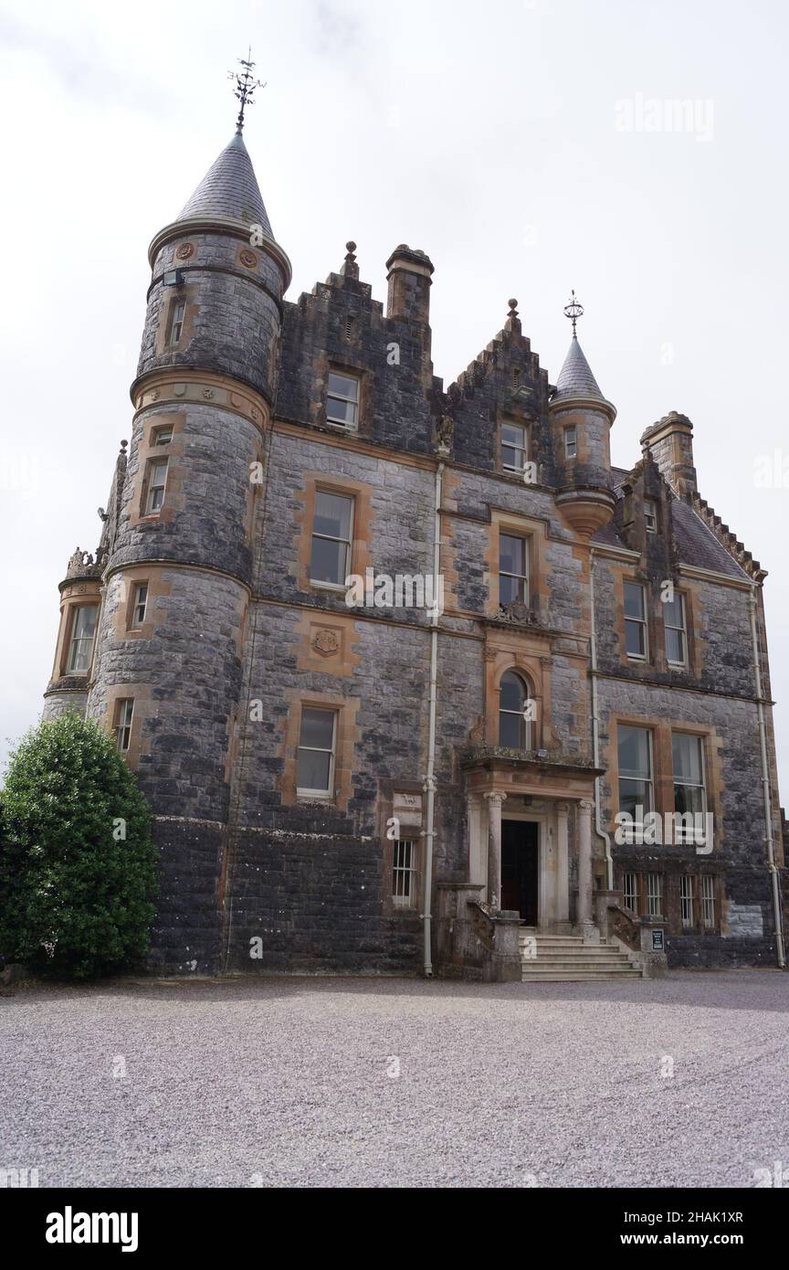 Blarney, Ireland: the facade of Blarney House at Blarney Castle and ...