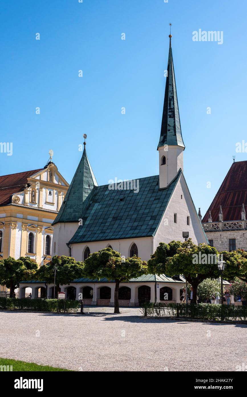 Small main Church of the Pilgrimage Site in Altoetting in Bavaria ...
