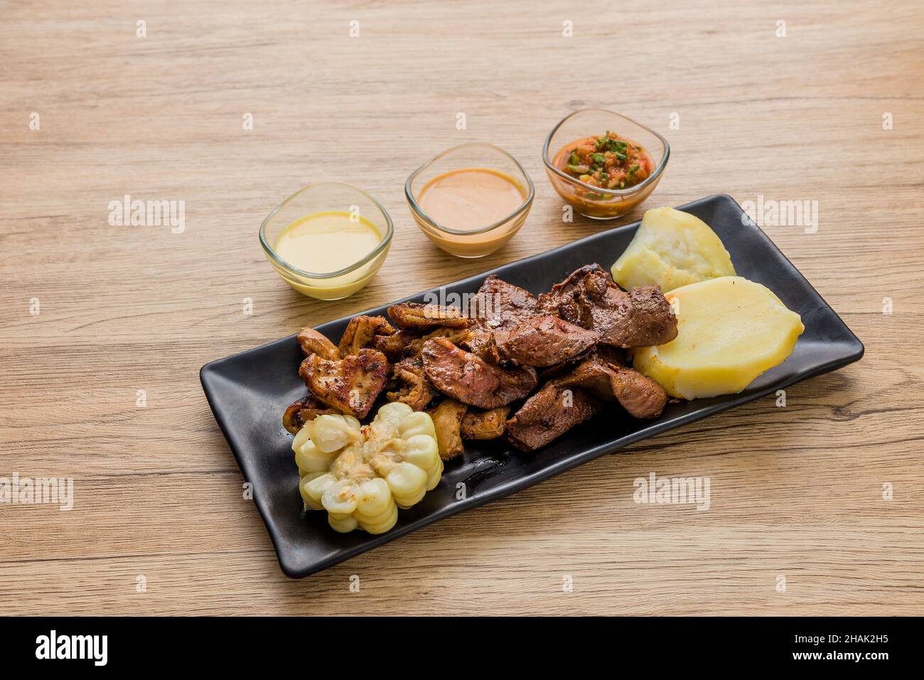 Anticucho Peruvian traditional food appetizer. Peru cuisine food ...