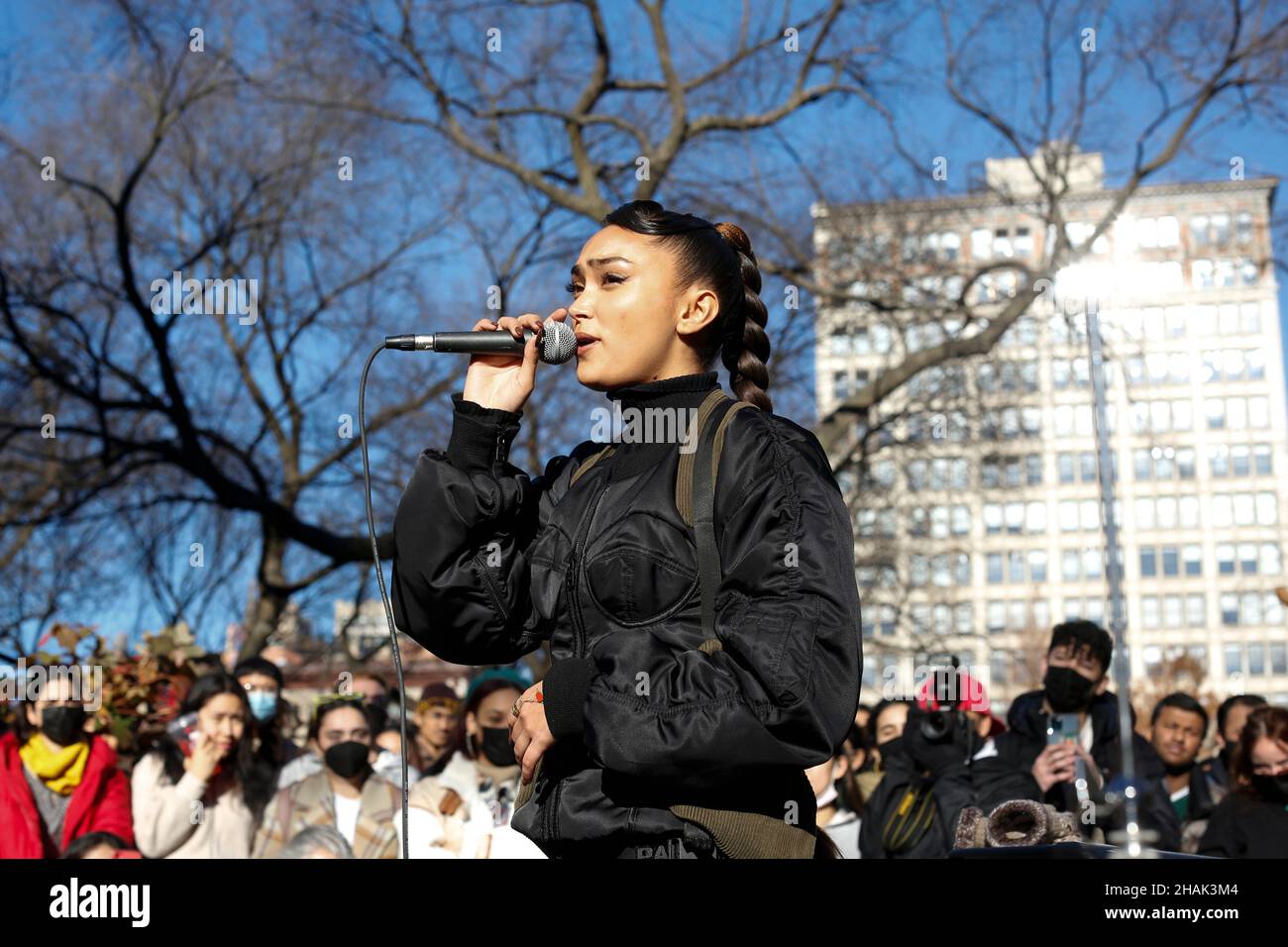 New York, New York, USA. 13th Dec 2021. British pop-star Joy Crookes ...