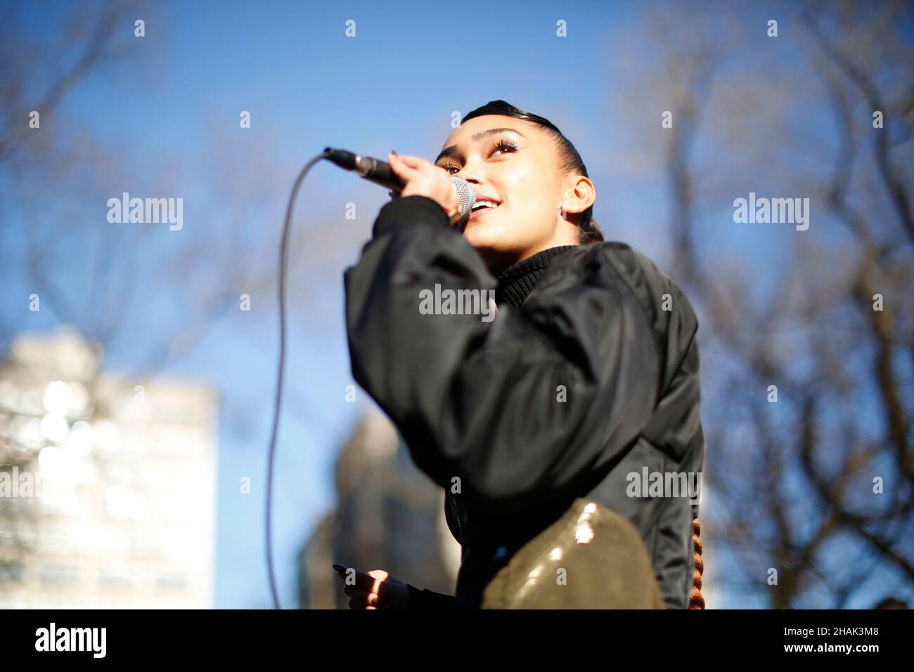 New York, New York, USA. 13th Dec 2021. British pop-star Joy Crookes ...