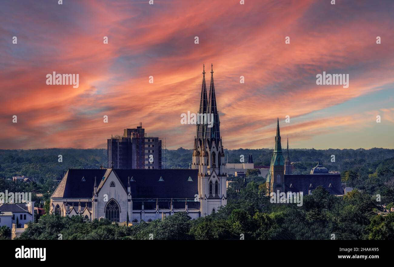 Catholic saint exterior at sunset hi-res stock photography and images ...