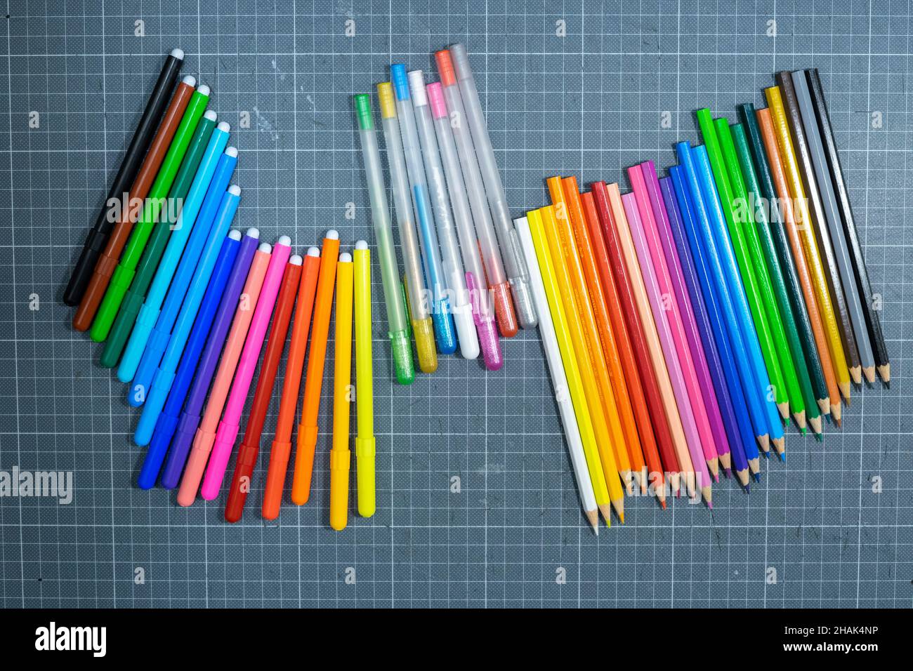 Colored pencils on coloring hi-res stock photography and images - Alamy