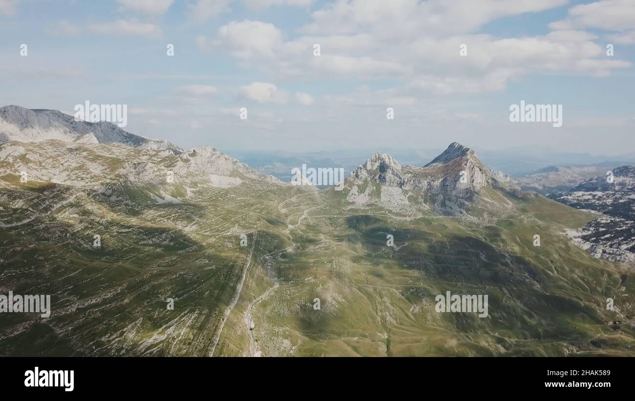 Top view of mountain valley landscape. Stock. Horizon mountain valley ...