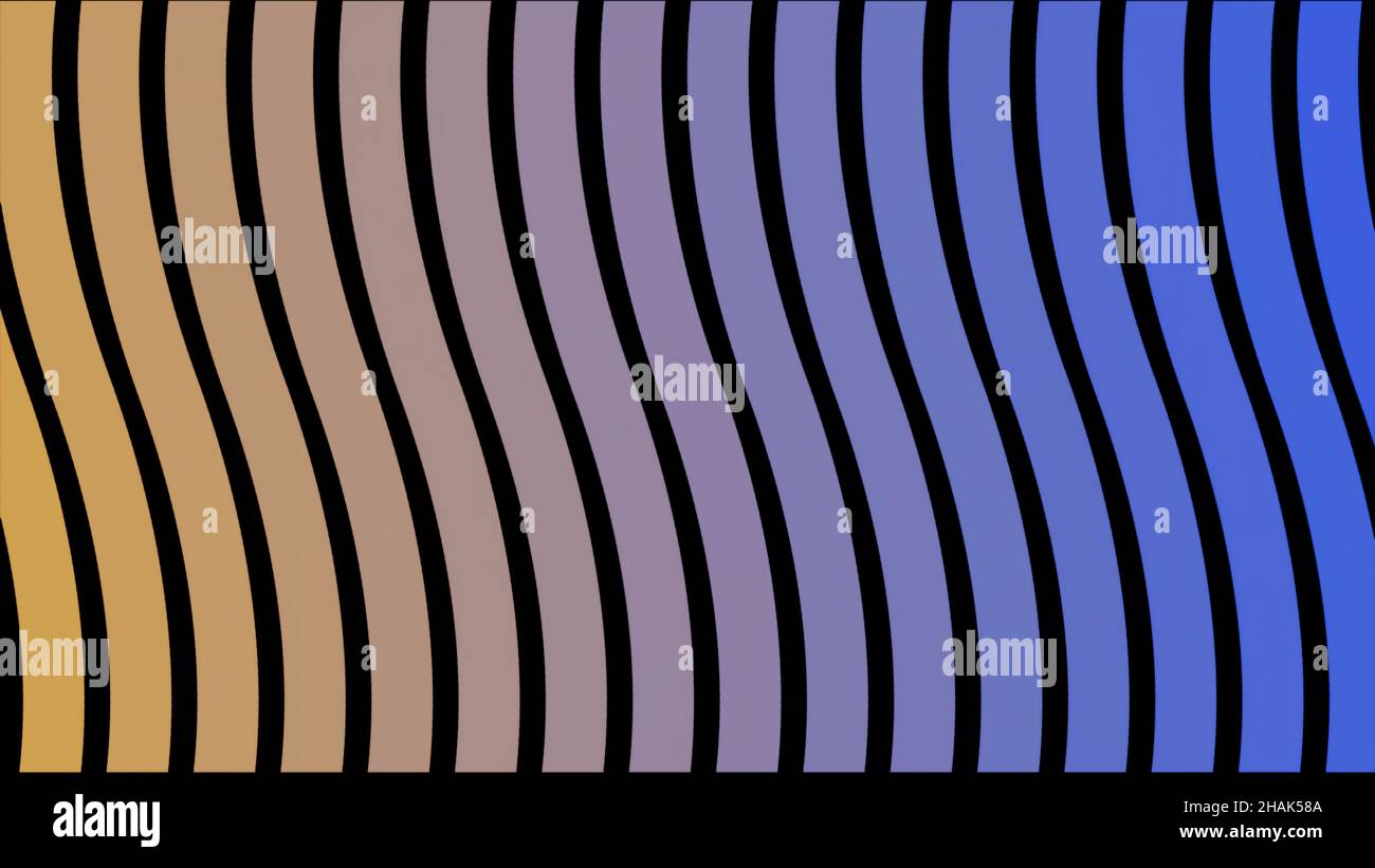 Gradient curved lines. Animation. Colorful curved lines shimmer into ...