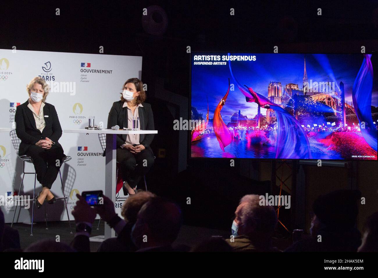 Brigitte Henriques, President of CNOSF, Roxana Maracineanu, Minister ...