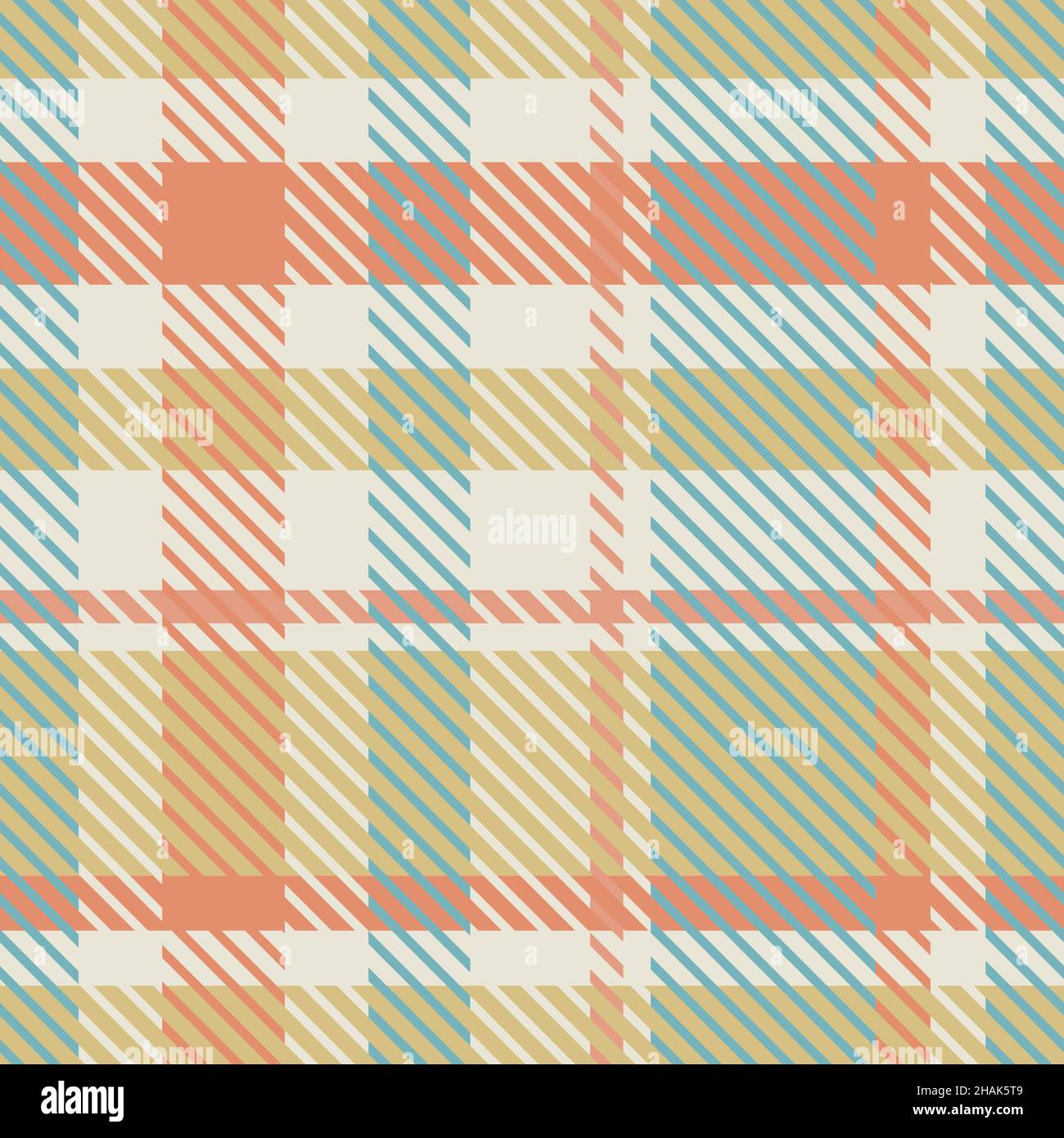 Gender neutral seamless plaid vector pattern. Gingham baby color ...