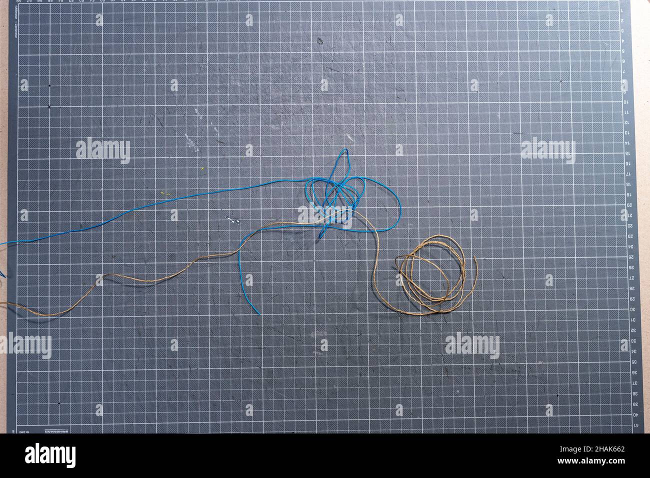 String - material to use for homemade decoration Stock Photo - Alamy