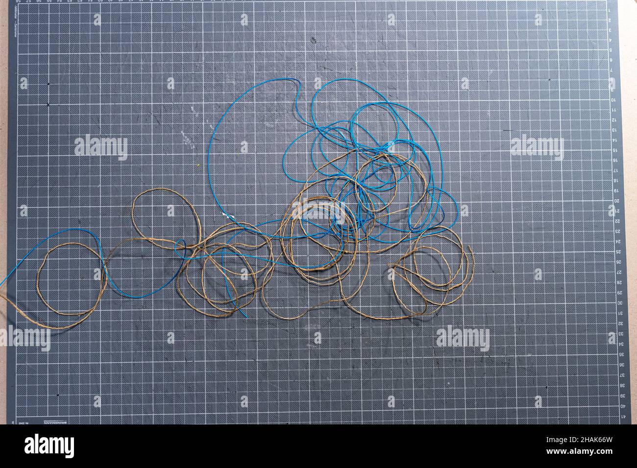 String - material to use for homemade decoration Stock Photo - Alamy