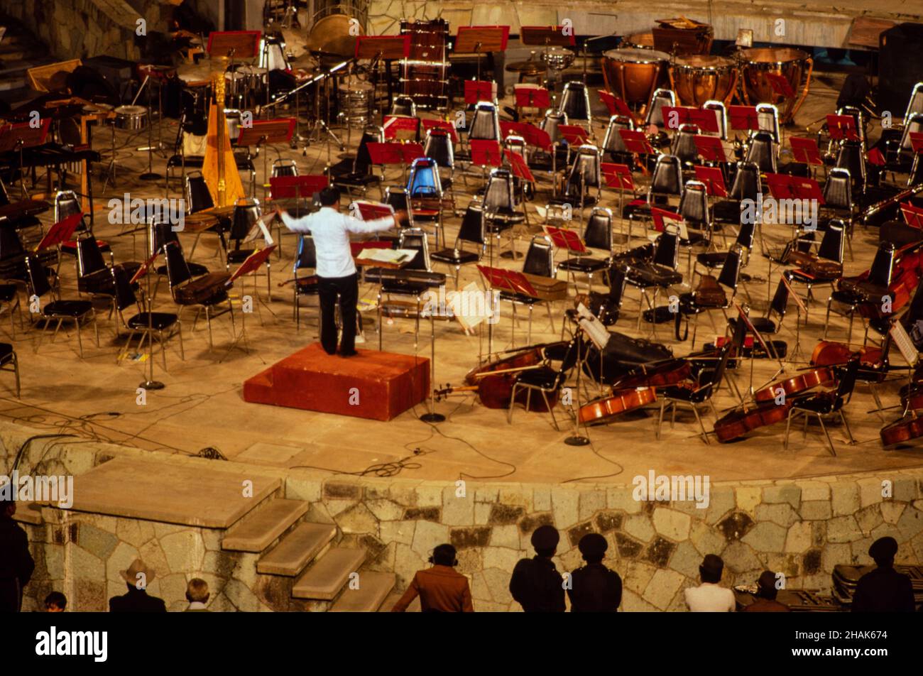 conductor getting ready for a concert in Oaxaca Mexico Stock Photo - Alamy
