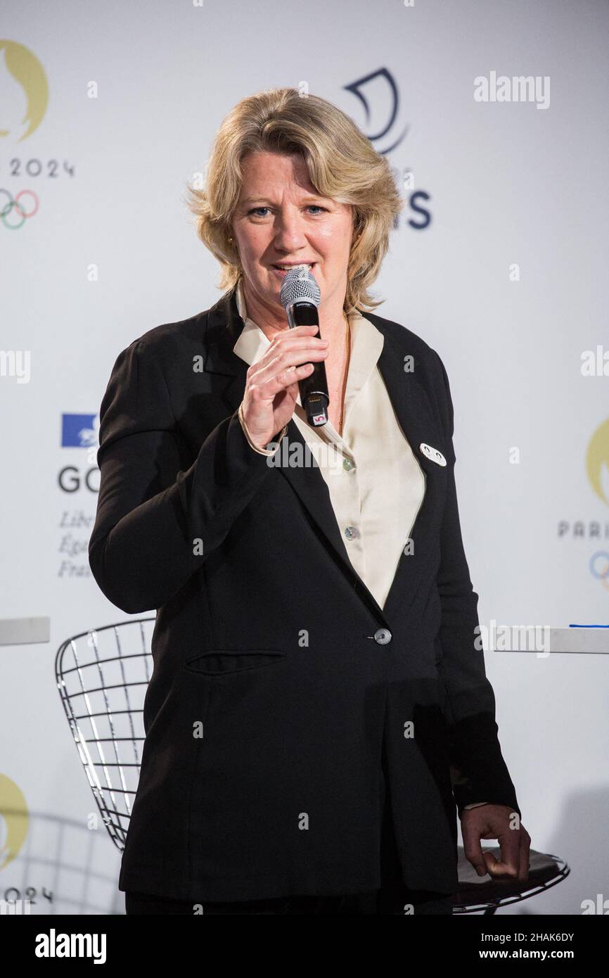 Brigitte Henriques, President of CNOSF during press conference to ...