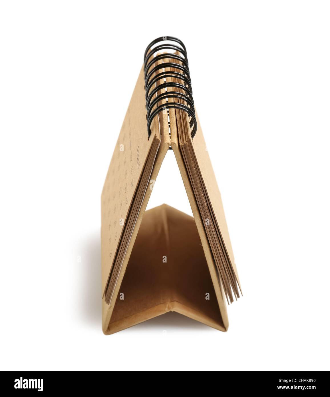 Flip calendar on color Cut Out Stock Images & Pictures - Alamy