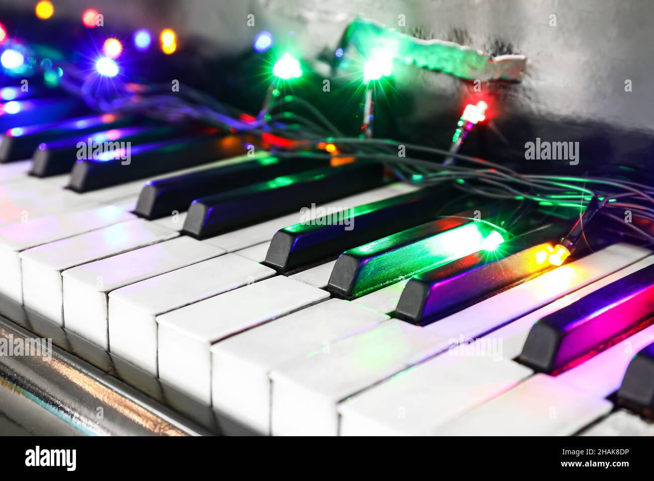 Glowing colorful keyboard hi-res stock photography and images - Alamy