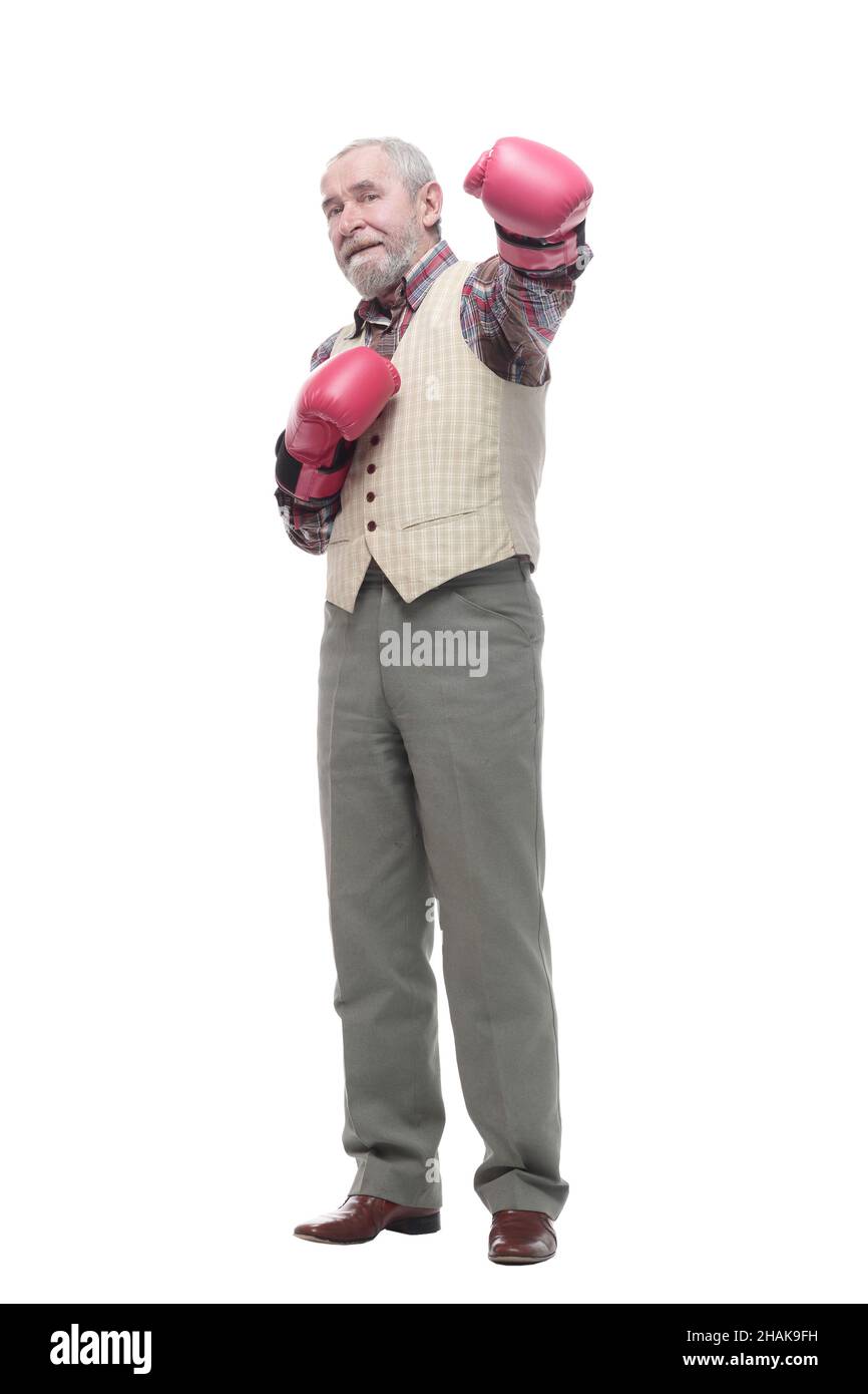 Portrait athlete in boxing gloves Cut Out Stock Images & Pictures - Alamy