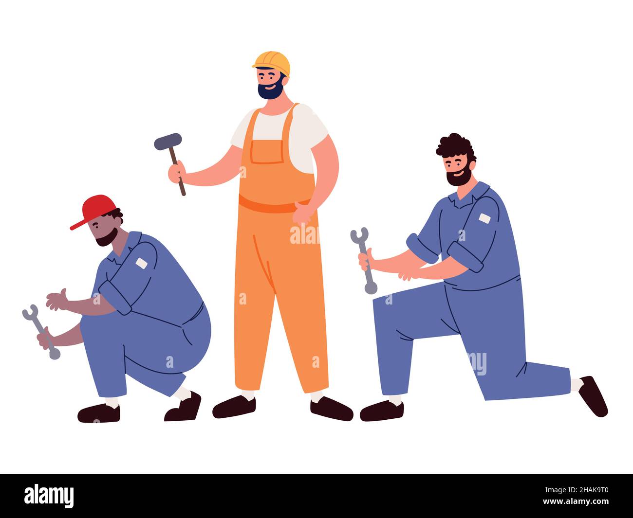 set of repair men Stock Vector Image & Art - Alamy