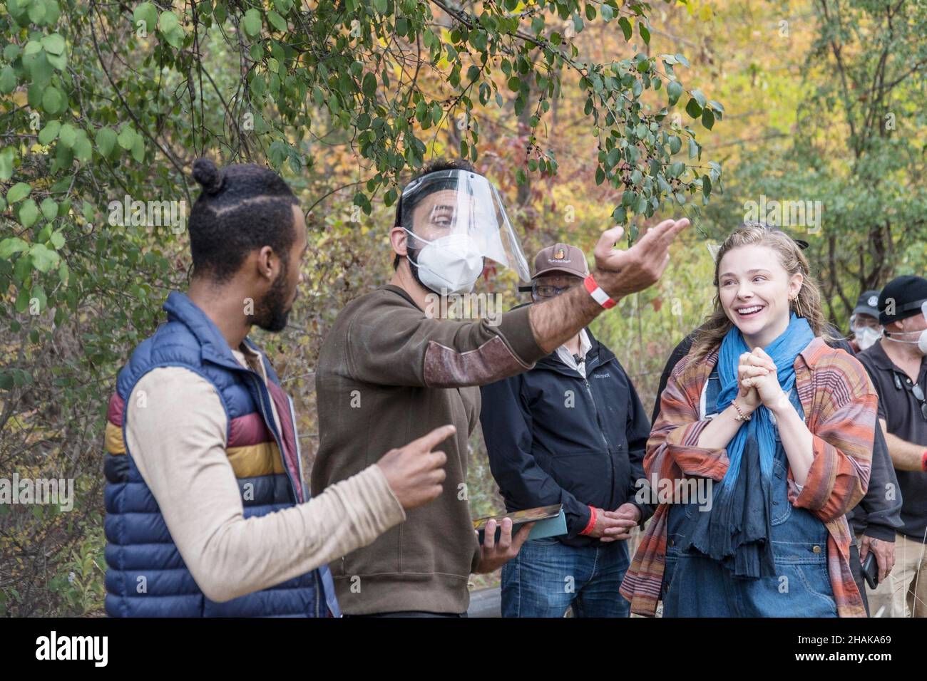 MOTHER/ANDROID, from left: Algee Smith, director Mattson Tomlin, Chloe ...