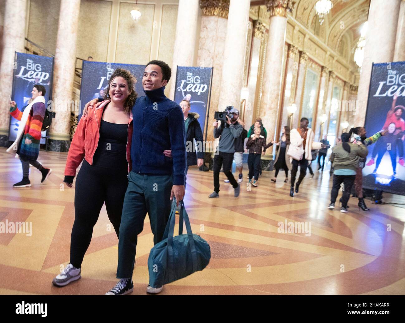 THE BIG LEAP, from left: Simone Recasner, Raymond Cham Jr., Swan Song ...