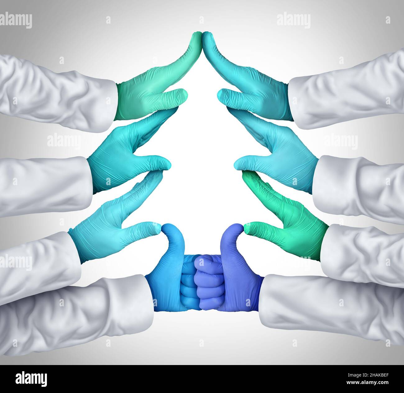 Medical winter holiday with hospital workers as physicians joining ...