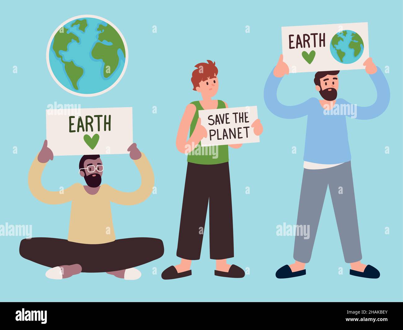 men save the planet Stock Vector Image & Art - Alamy