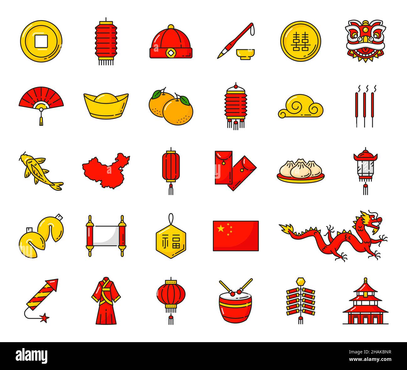 Brush chinese knot Stock Vector Images - Alamy