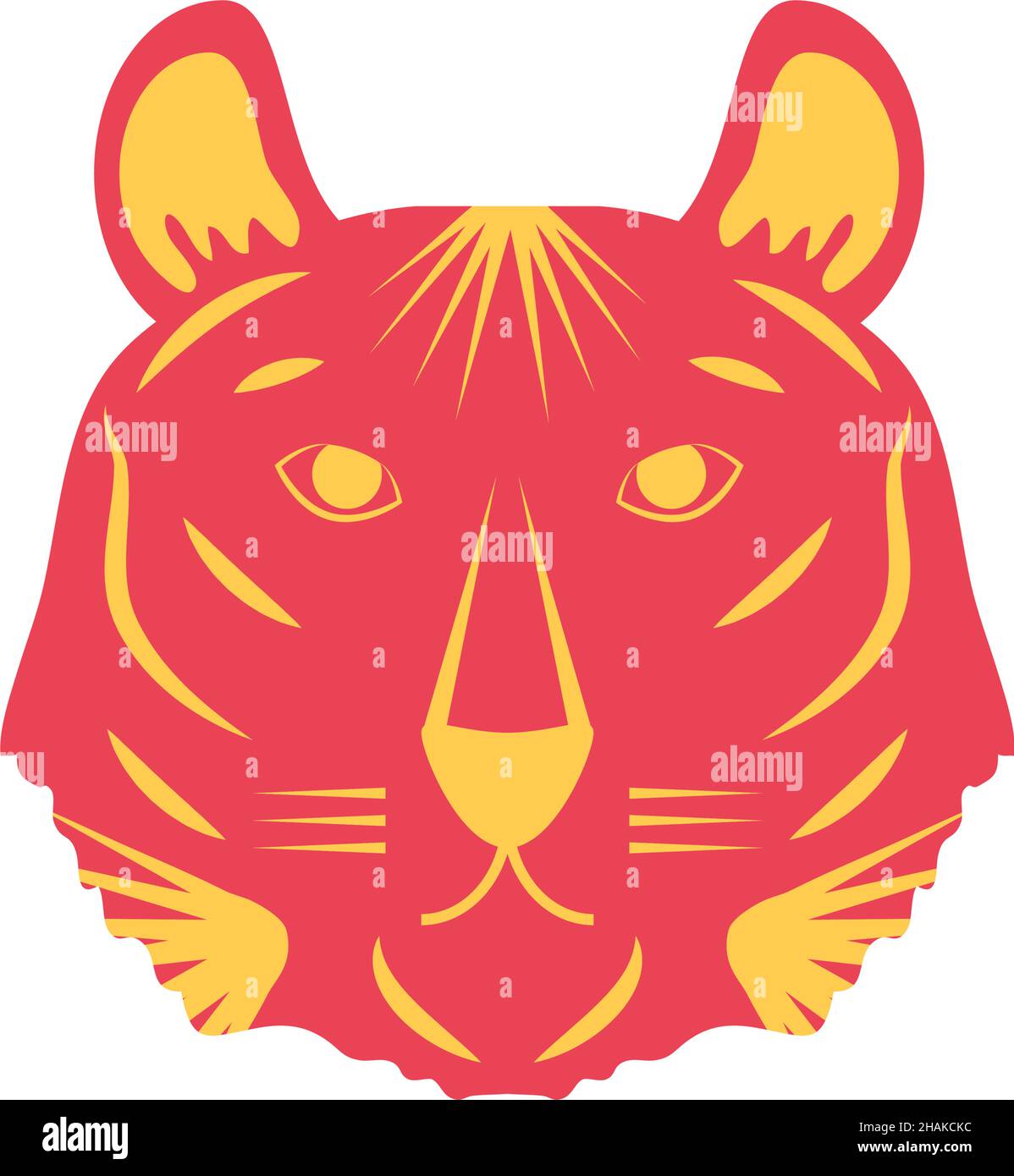 red tiger head Stock Vector Image & Art - Alamy