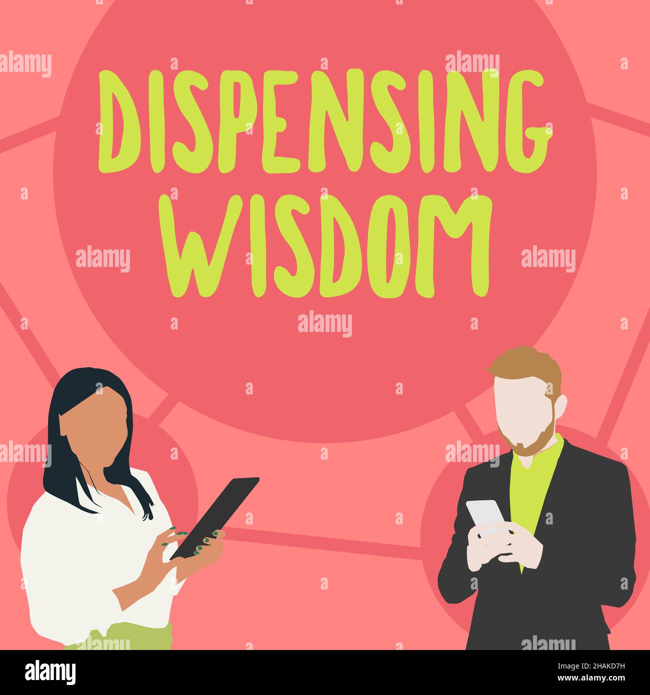 Hand writing sign Dispensing Wisdom. Business approach Giving ...