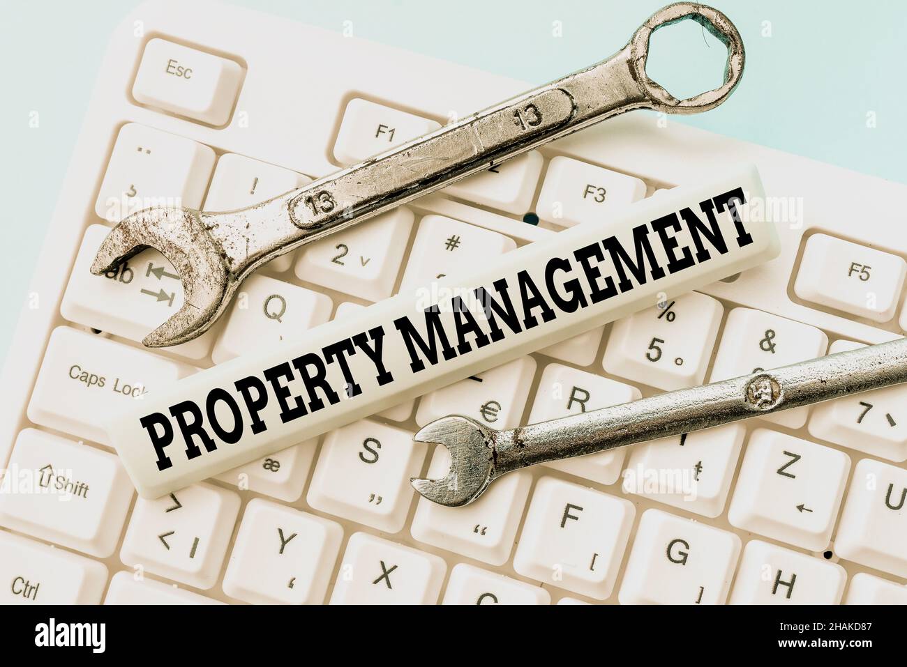 Writing displaying text Property Management. Internet Concept ...