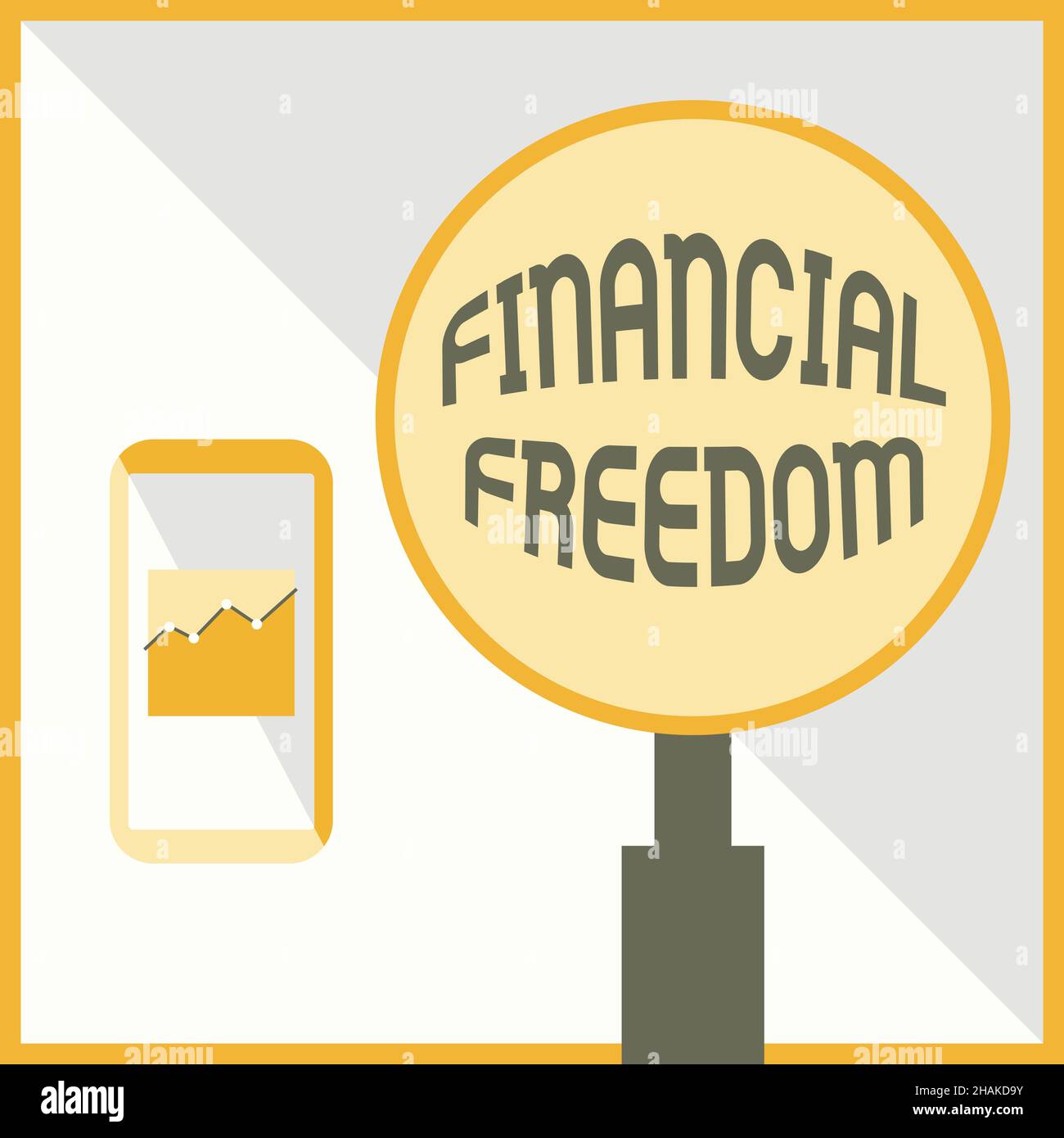 Conceptual display Financial Freedom. Word Written on Having money Free ...