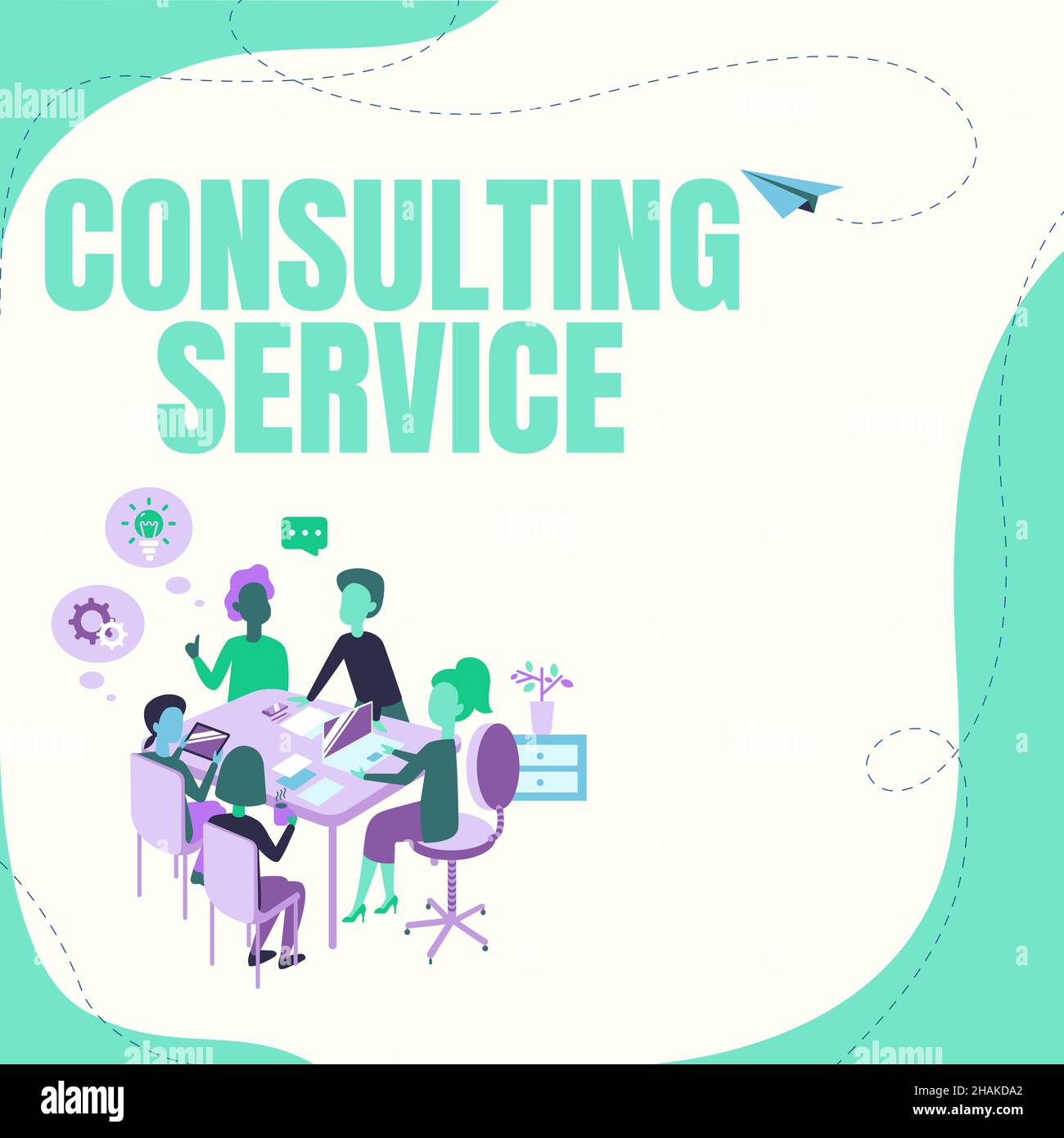 Sign displaying Consulting Service. Business concept Experts that ...