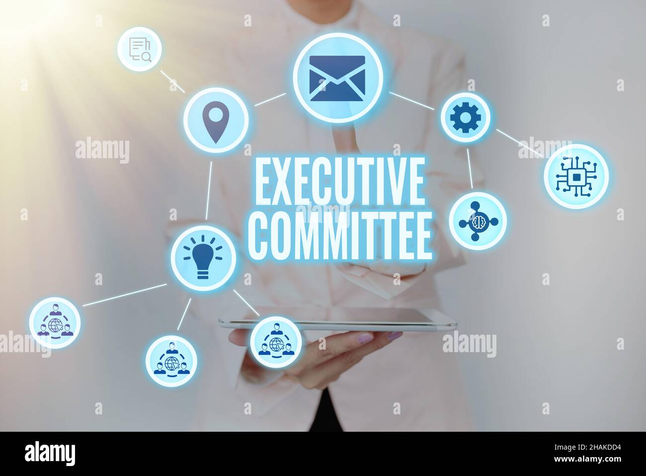 Text showing inspiration Executive Committee. Word Written on Group of ...