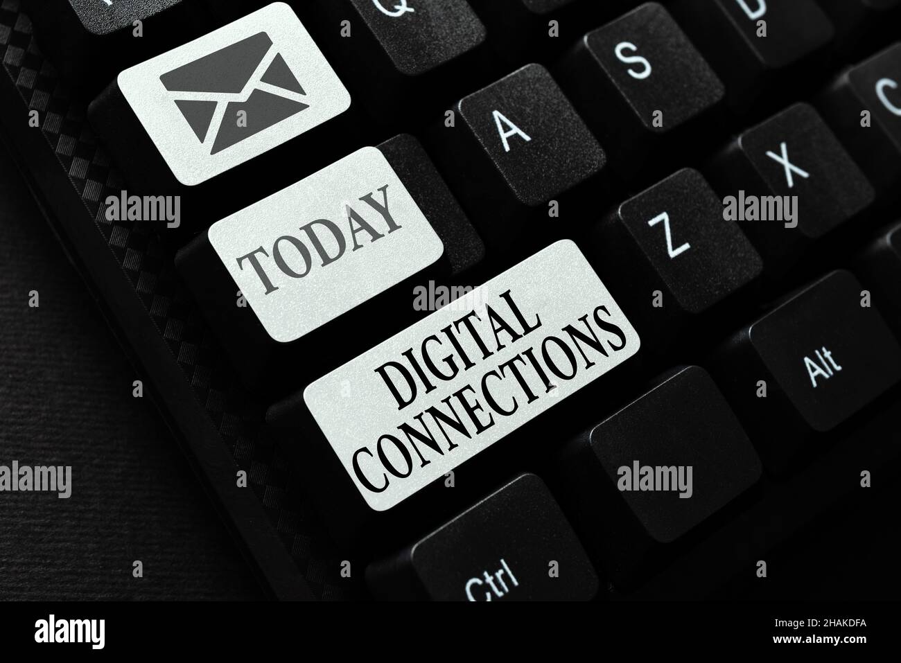 Text caption presenting Digital Connections. Internet Concept Powerful ...