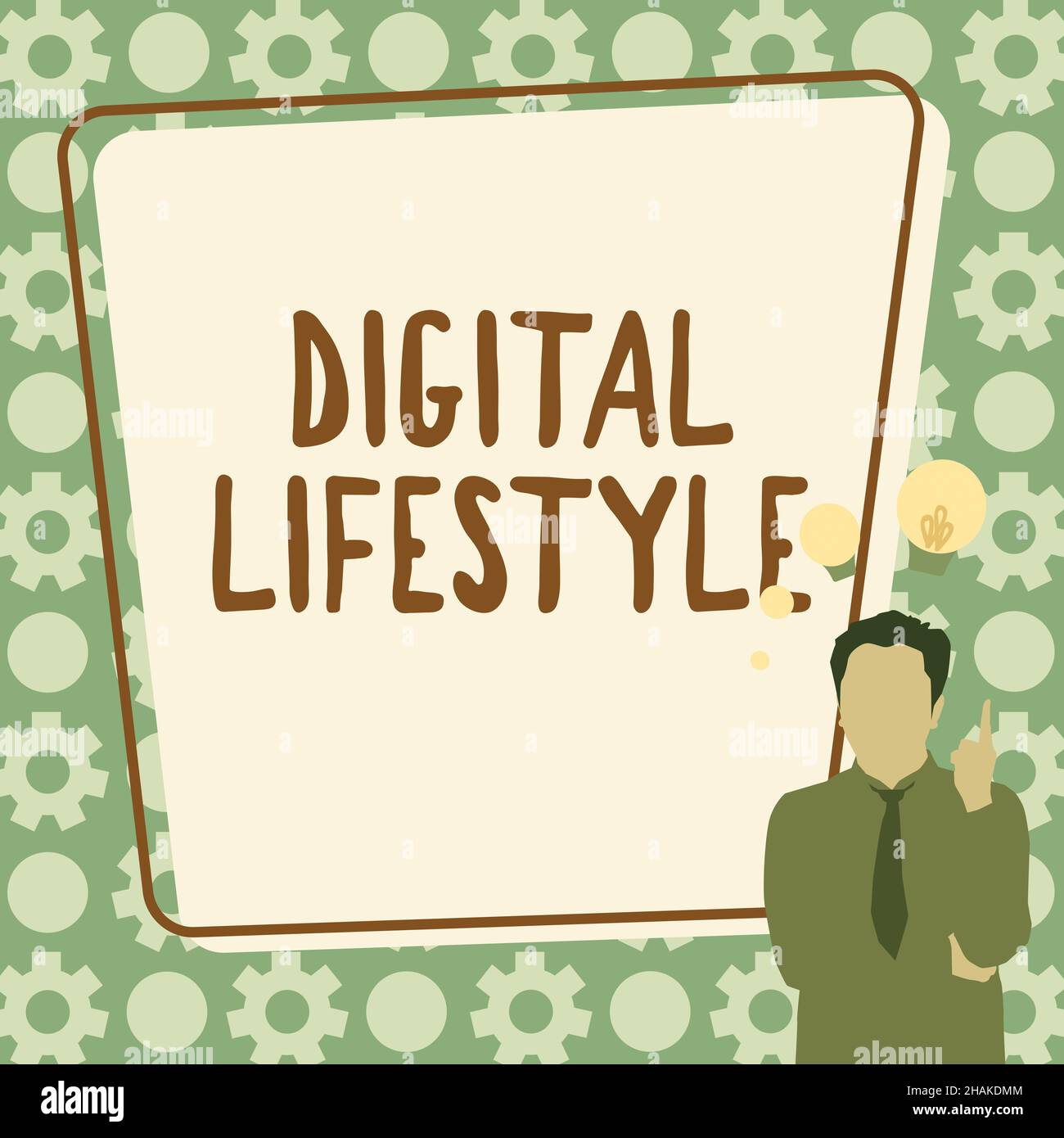 Inspiration showing sign Digital Lifestyle. Business idea Working over ...