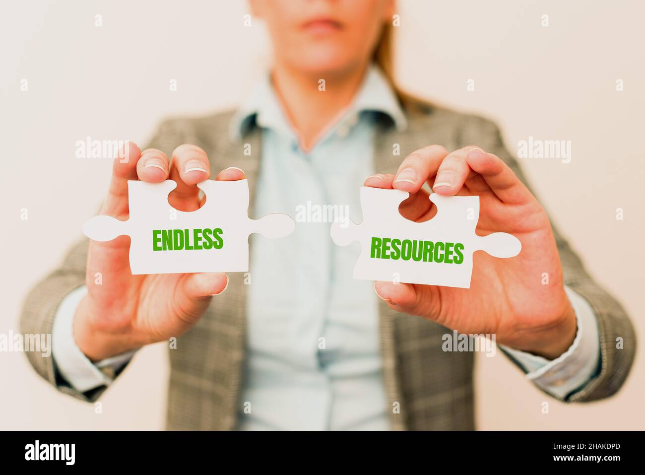 Hand writing sign Endless Resources. Business approach Unlimited supply ...