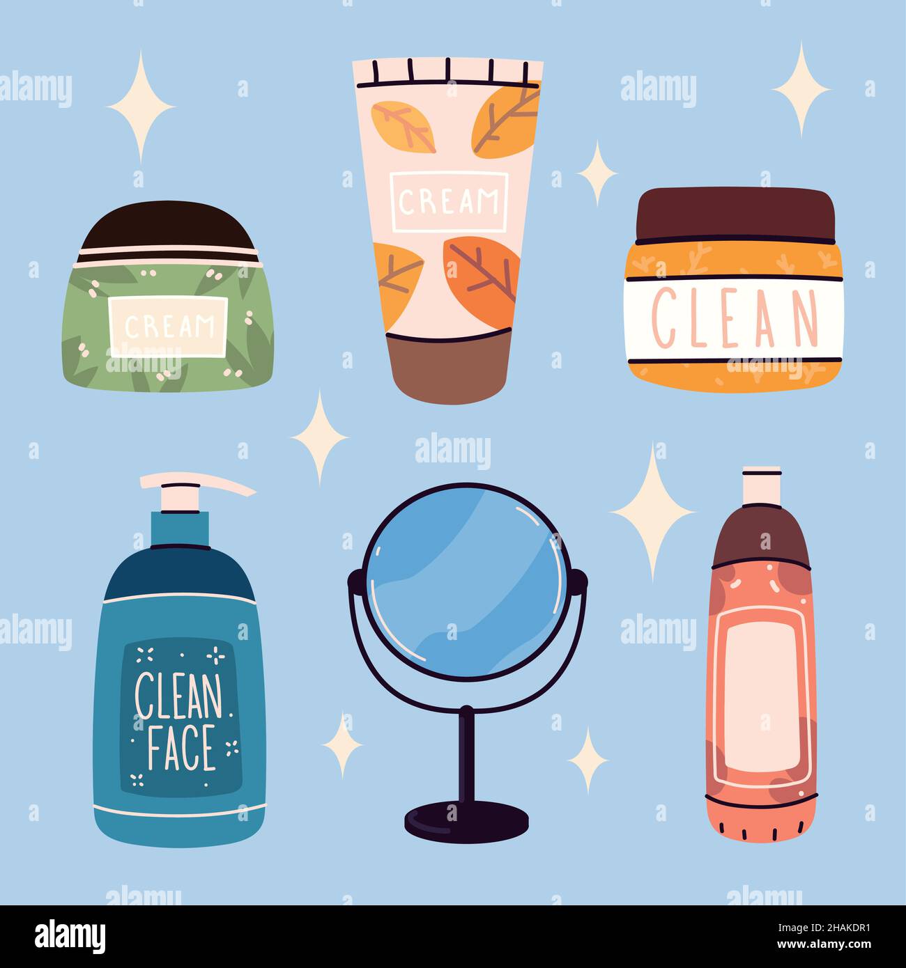 icons skin care products Stock Vector Image & Art - Alamy
