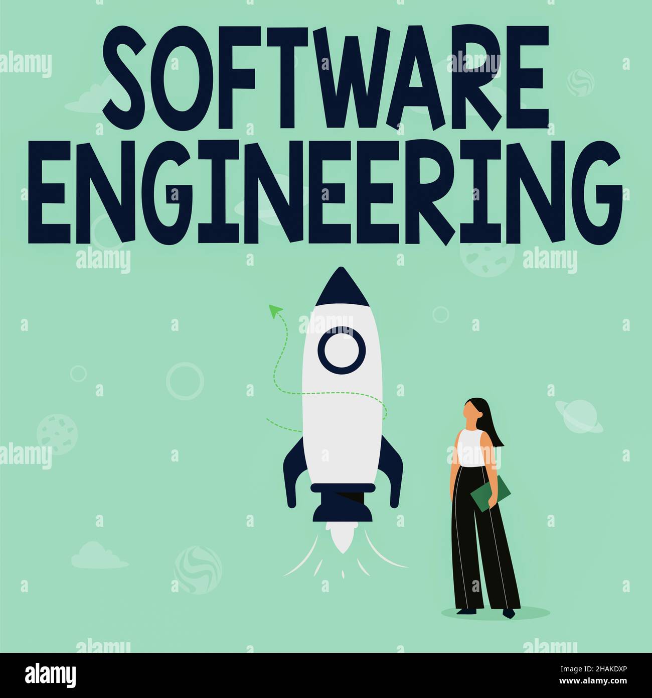 Text sign showing Software Engineering. Business showcase Program ...