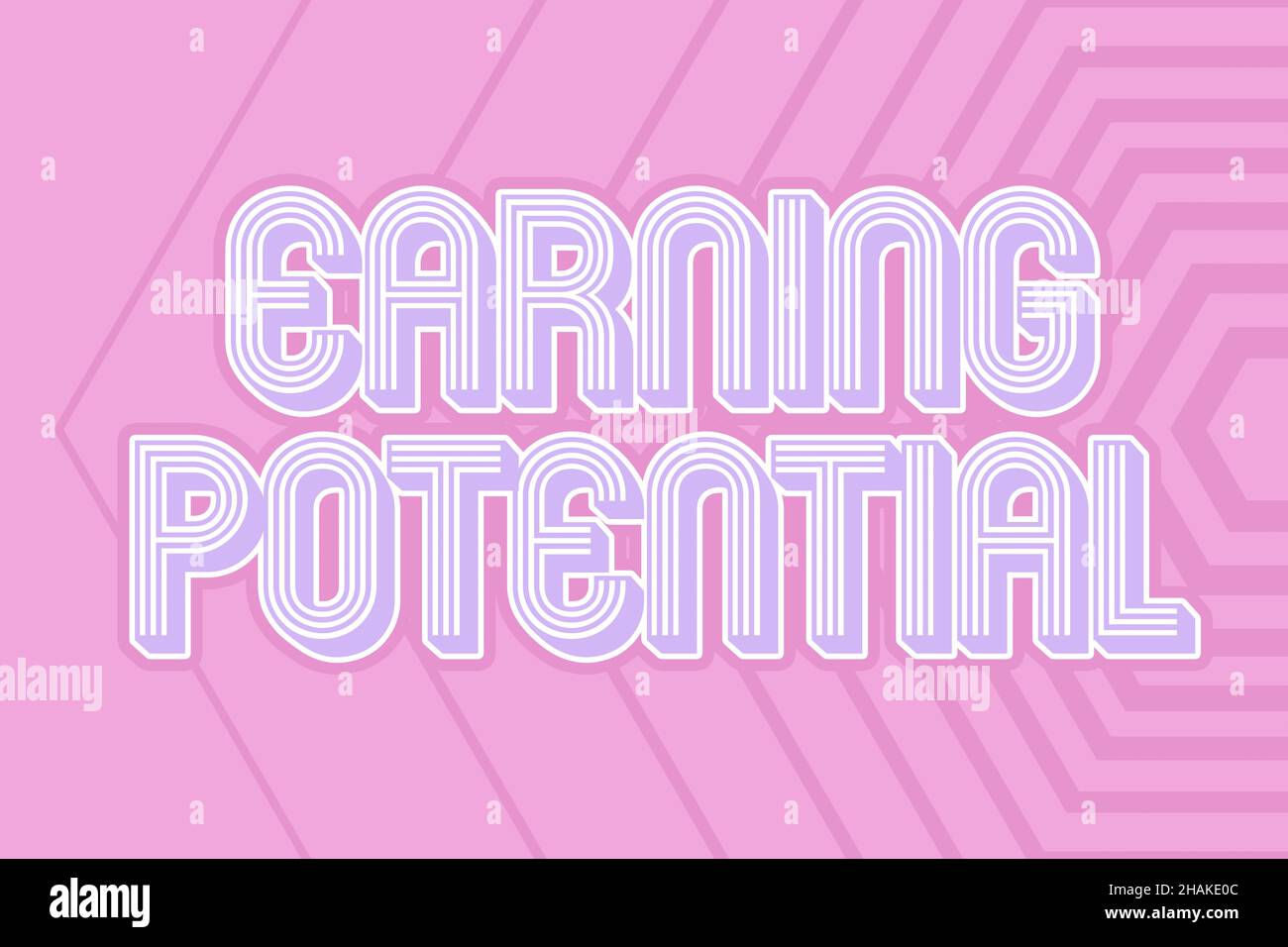 Inspiration showing sign Earning Potential. Word Written on Top salary ...