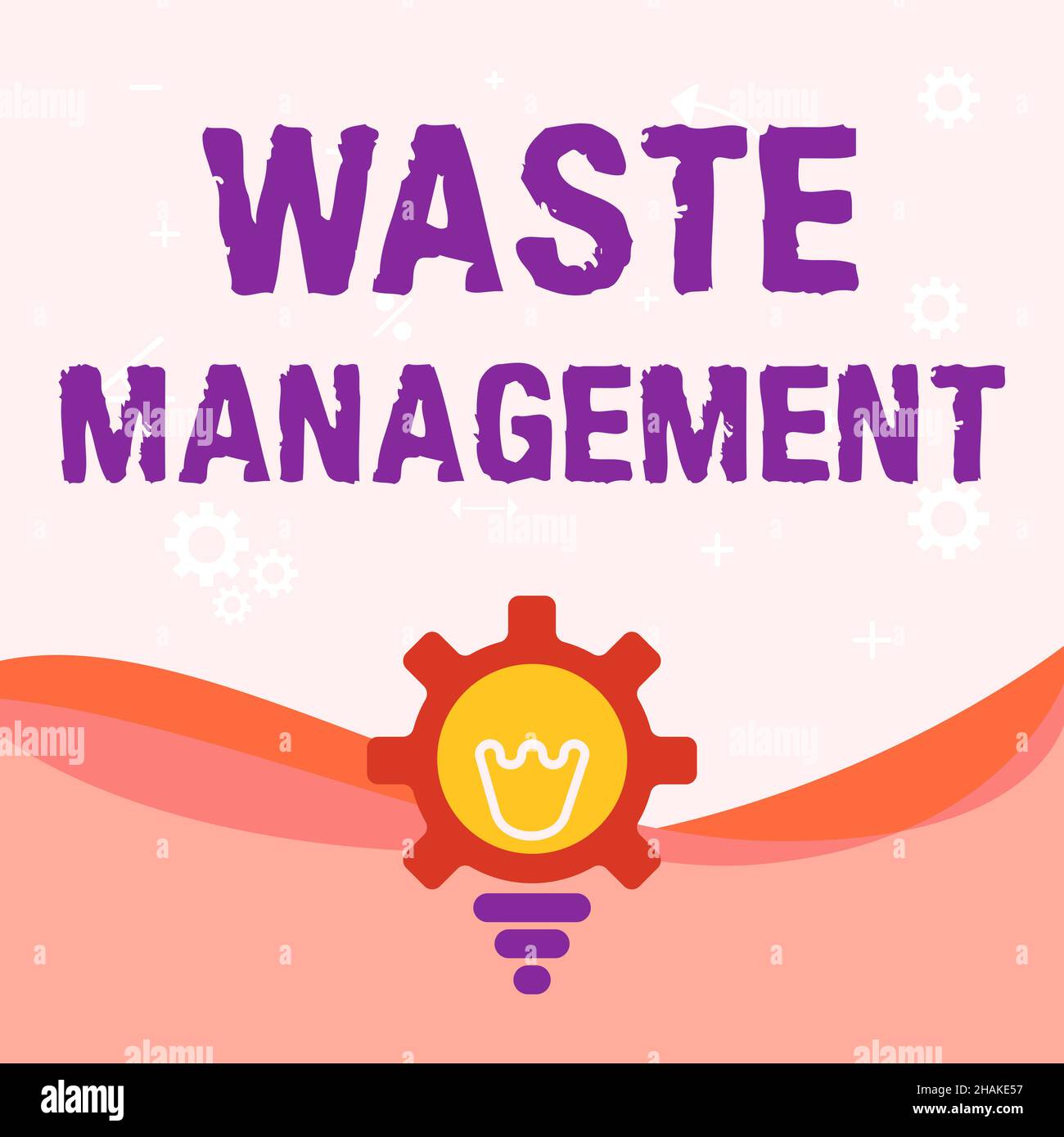 Handwriting text Waste Management. Business concept actions required ...