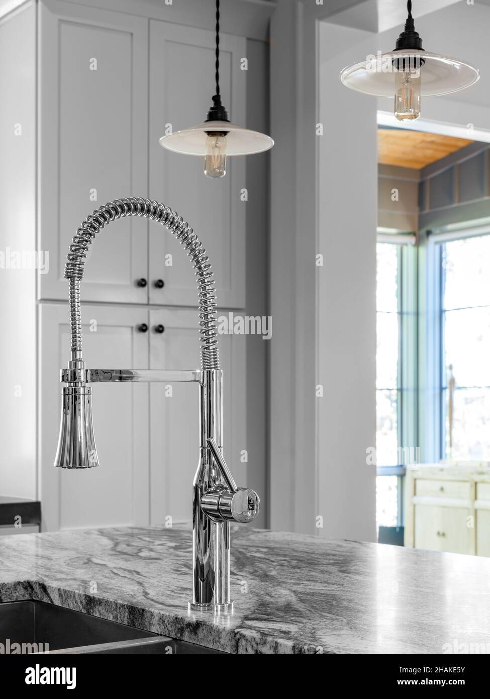 Luxury Kitchen Faucet Stock Photo - Alamy